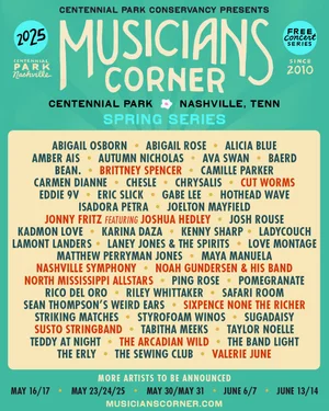 Spring Series of Musicians Corner Announced | Centennial Park Conservancy