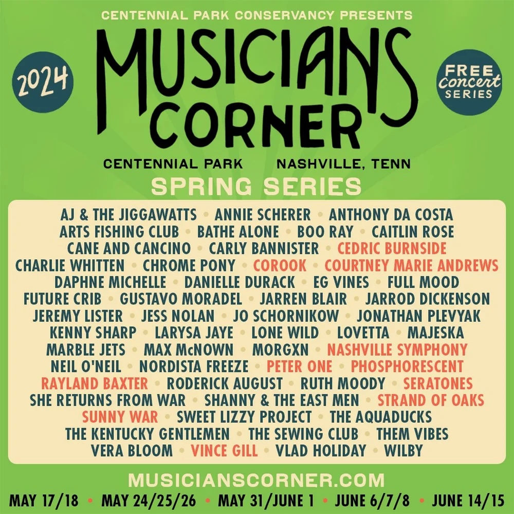 Spring Artist Lineup Announced for 15th Annual Musicians Corner ...