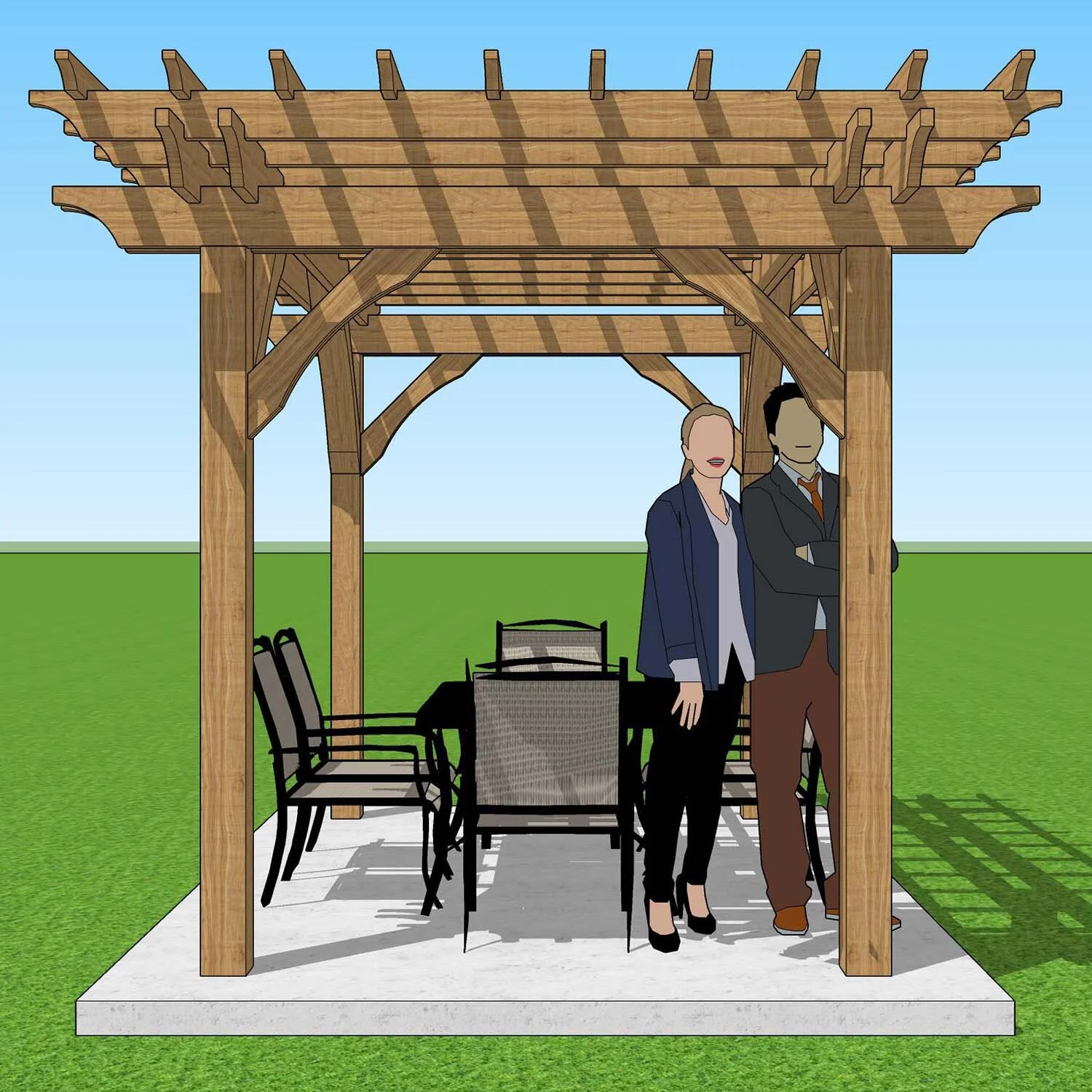 "The Classic" DIY Pergola Plans | Apex Pergola Design
