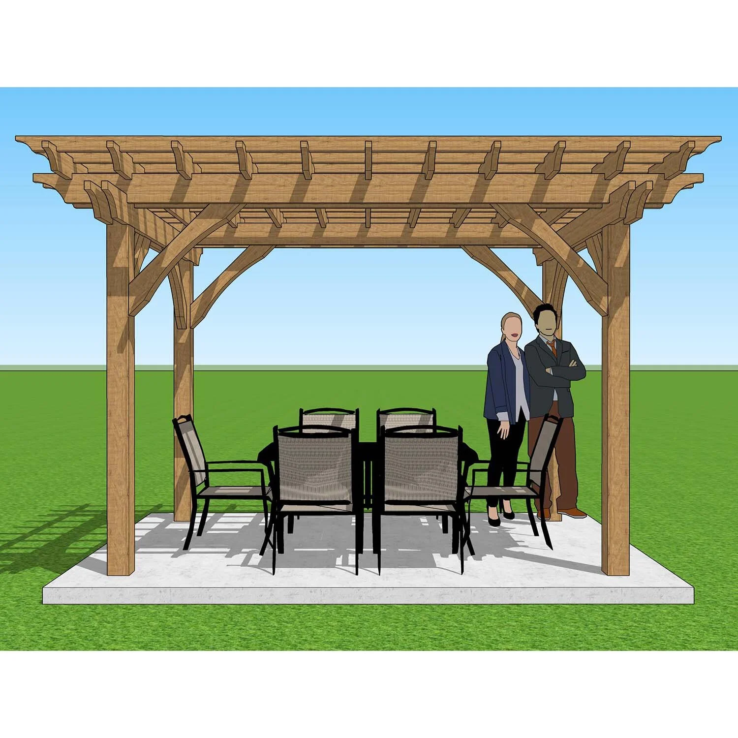 "The Classic" DIY Pergola Plans | Apex Pergola Design
