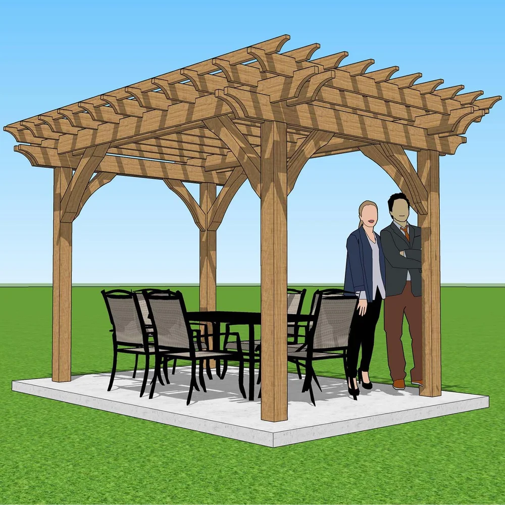 "The Classic" DIY Pergola Plans | Apex Pergola Design
