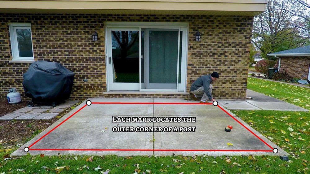 Layout and Installation of Concrete Piers & Post Bases | Apex Pergola ...