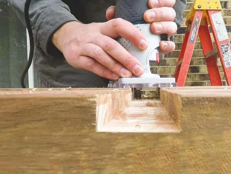 Cutting and Installation of Main and Secondary Beams | Apex Pergola Design