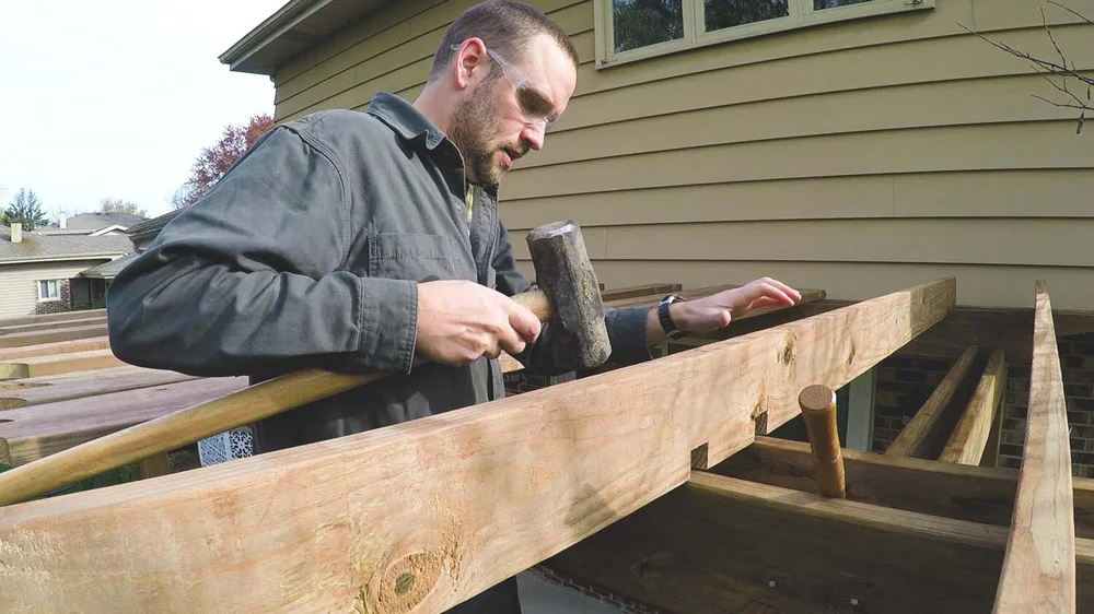 Cutting and Installation of Rafters | Apex Pergola Design