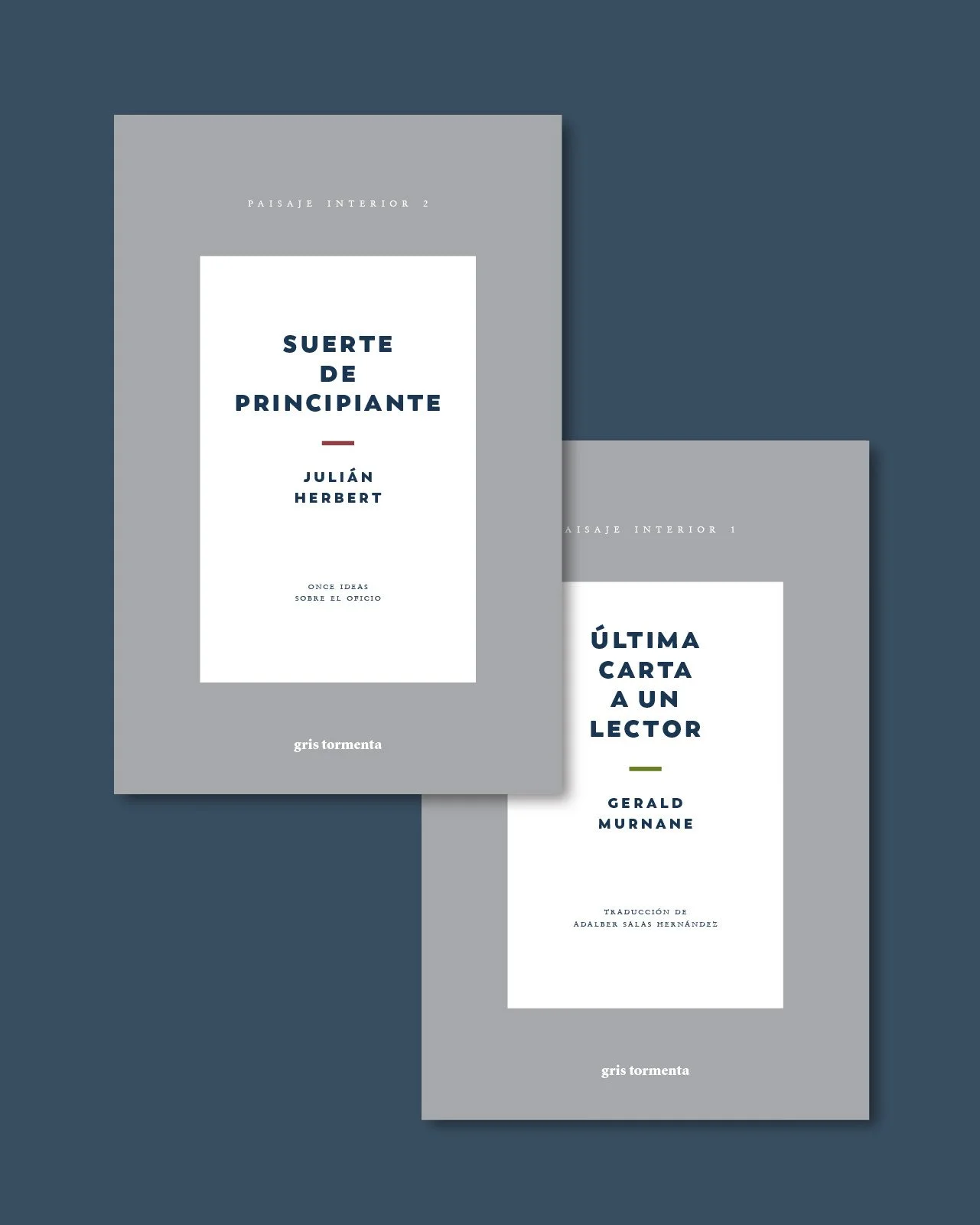 Estuche con cuatro libros de la colección Editor — Gris Tormenta