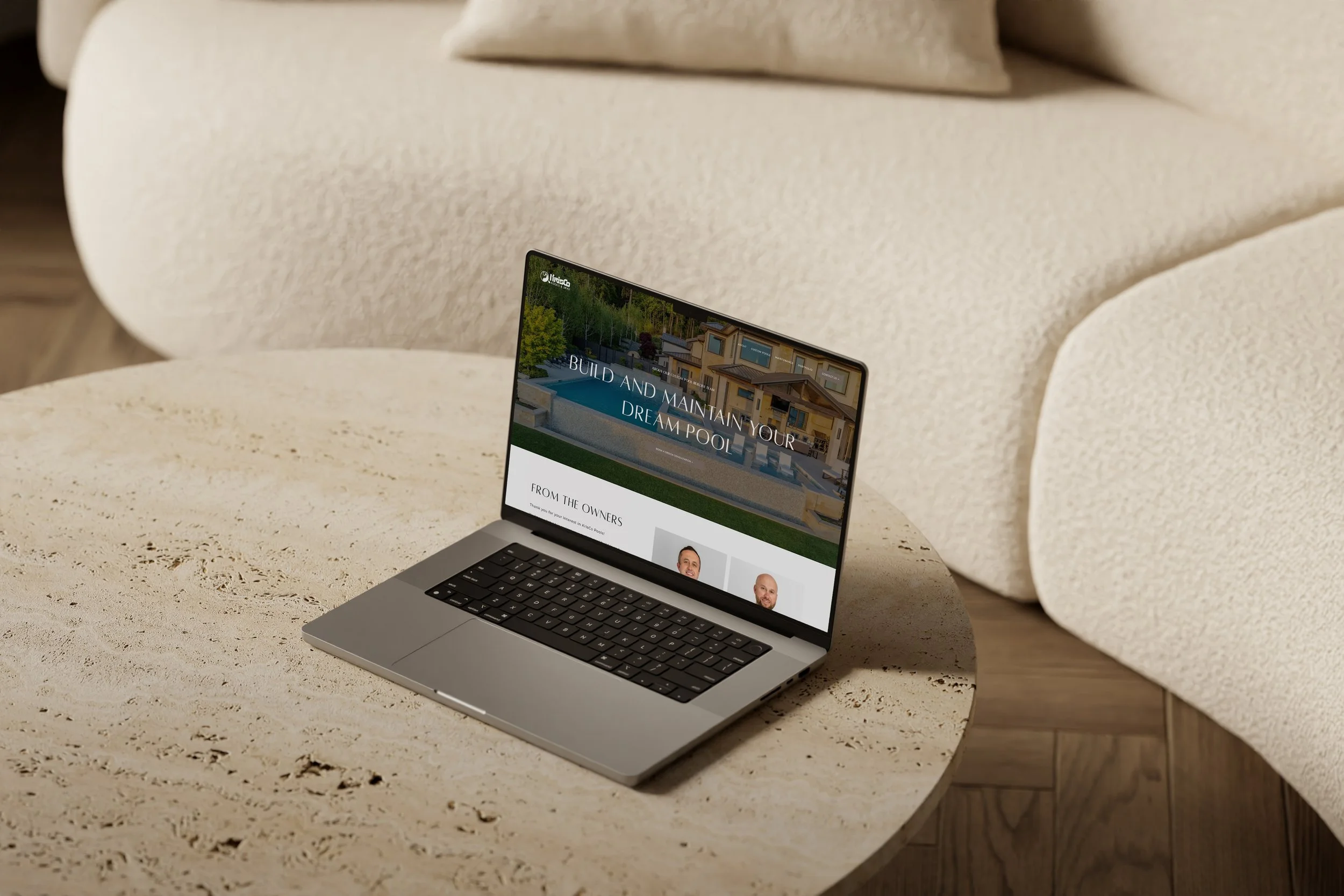 Krisco Pools | Luxury Pool Builder Website Design — Katlyn Slocum Design
