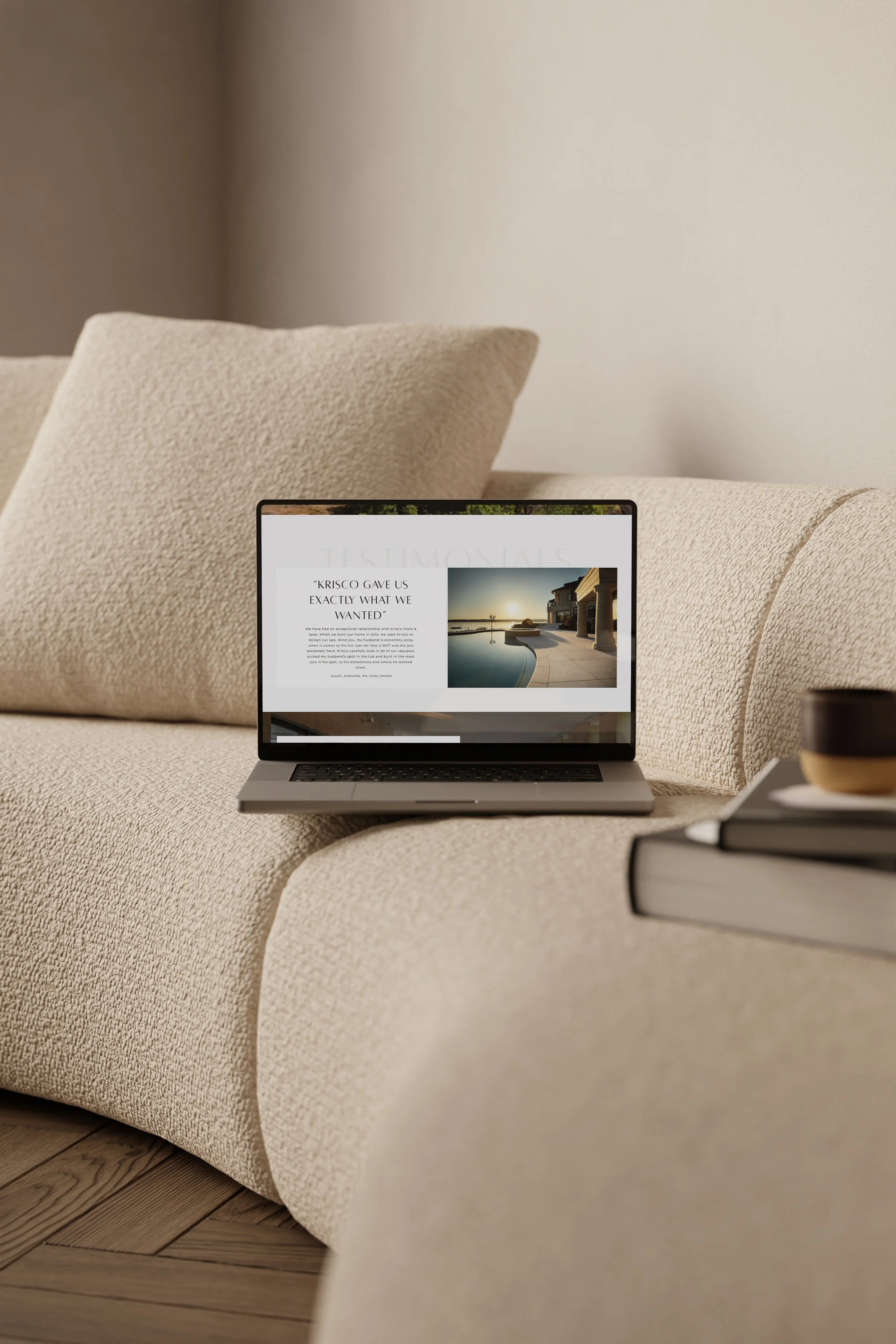 Krisco Pools | Luxury Pool Builder Website Design — Katlyn Slocum Design