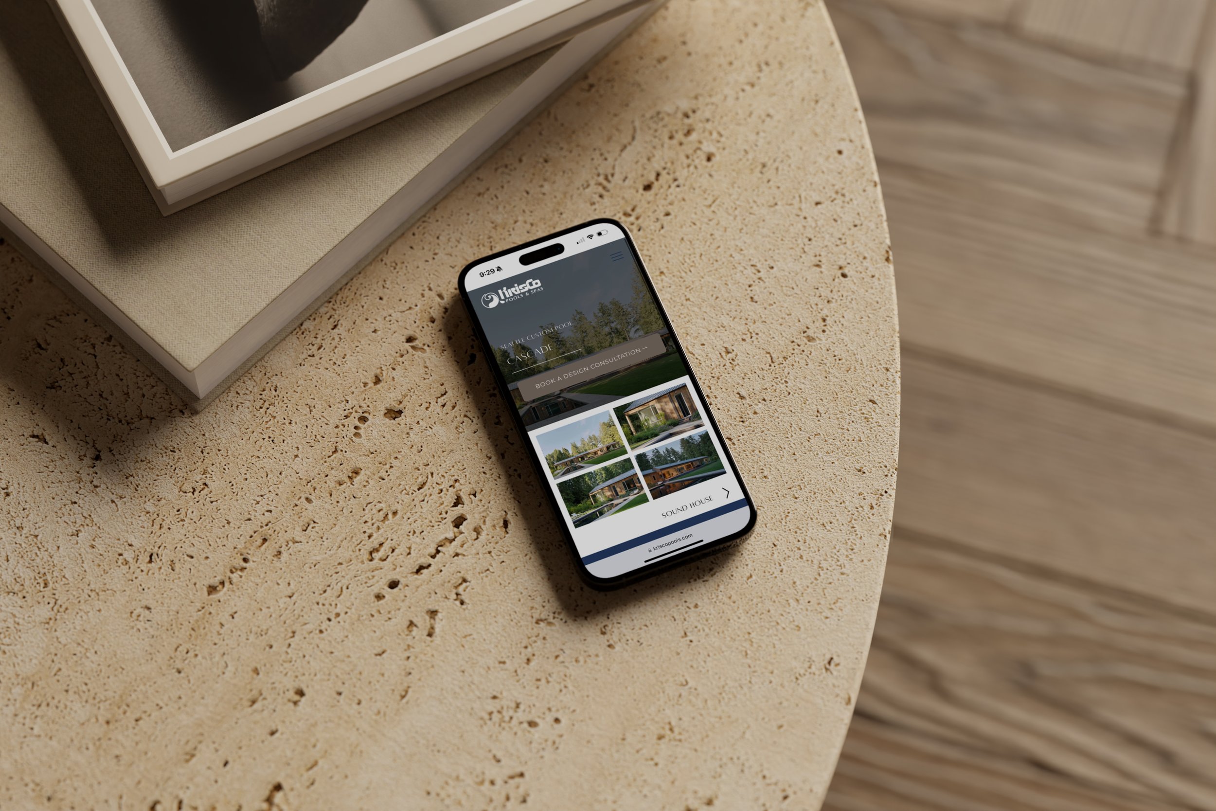 Krisco Pools | Luxury Pool Builder Website Design — Katlyn Slocum Design