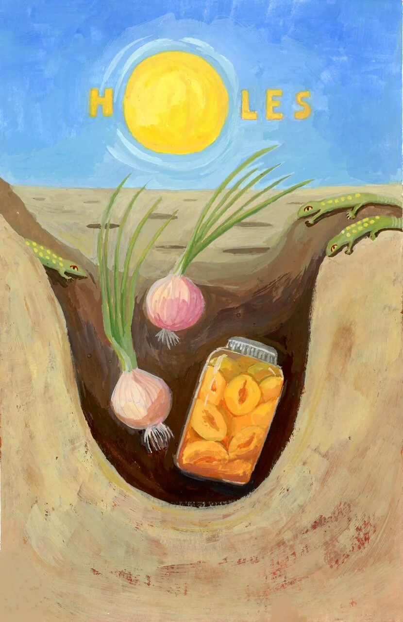 Holes: process behind Designing a book cover. — Kiyary Do ...