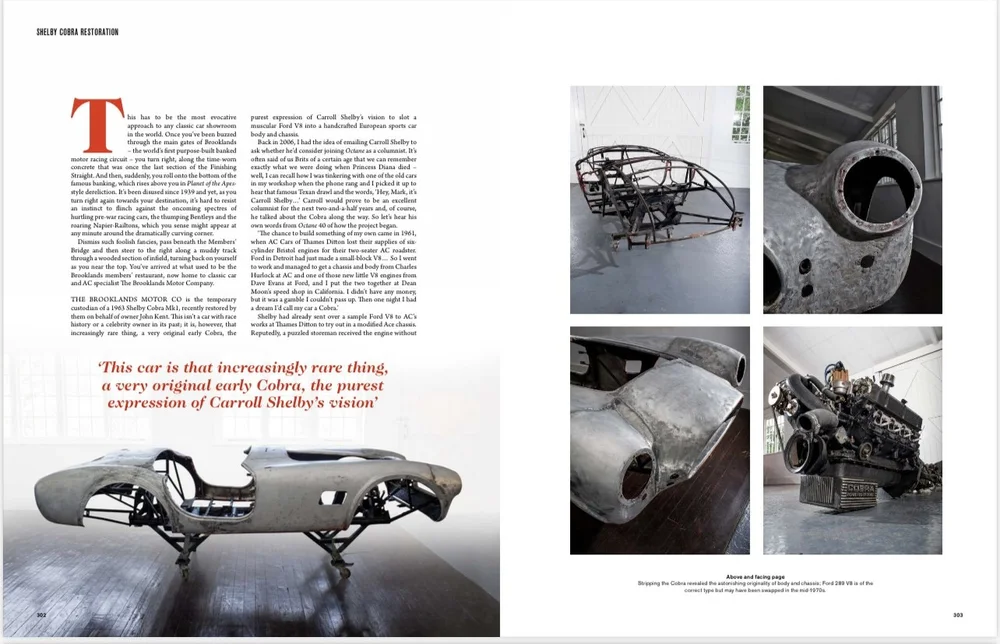 CSX2082- Shelby Cobra Octane Magazine feature — AC Heritage
