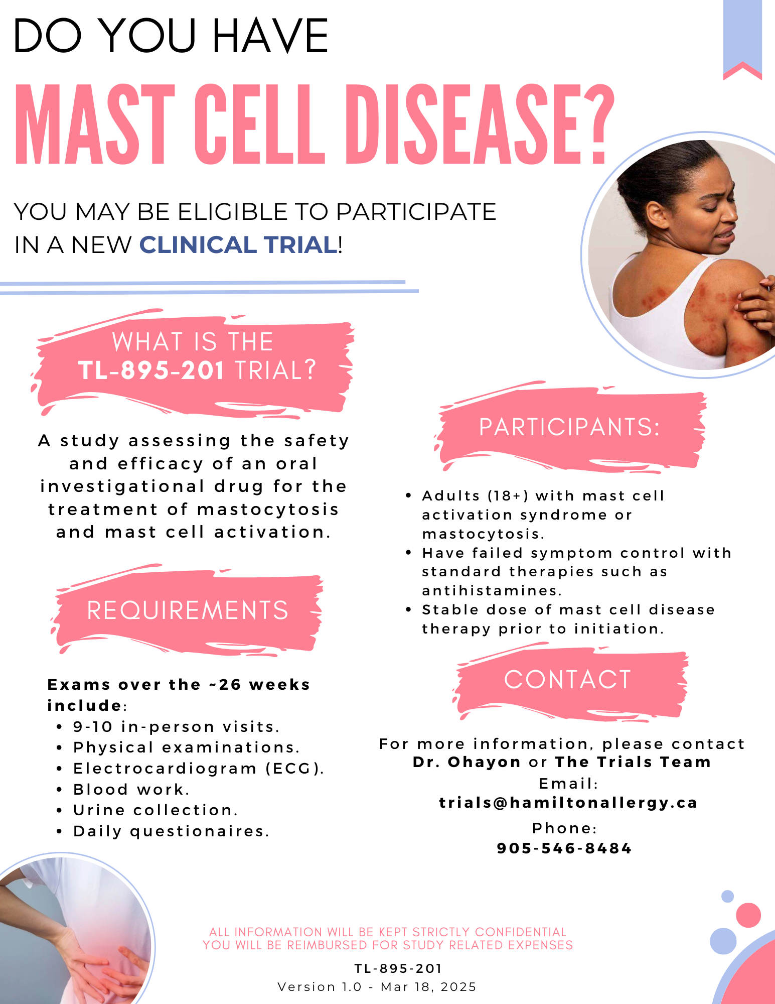 ISM and MCAS (18+) — Hamilton Allergy - Allergy Clinic and Clinical Trials