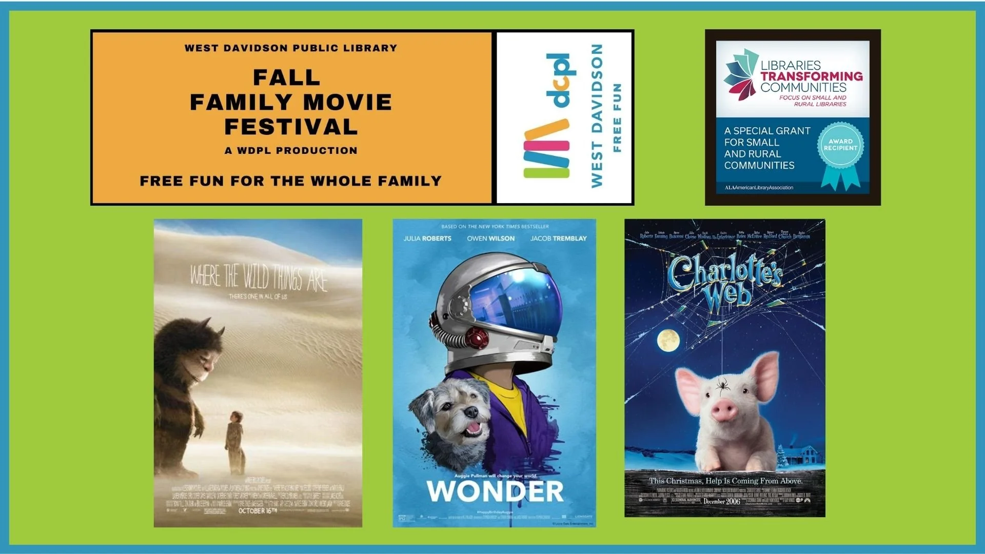 WDPL wraps up family film festivals — DavidsonLocal.com
