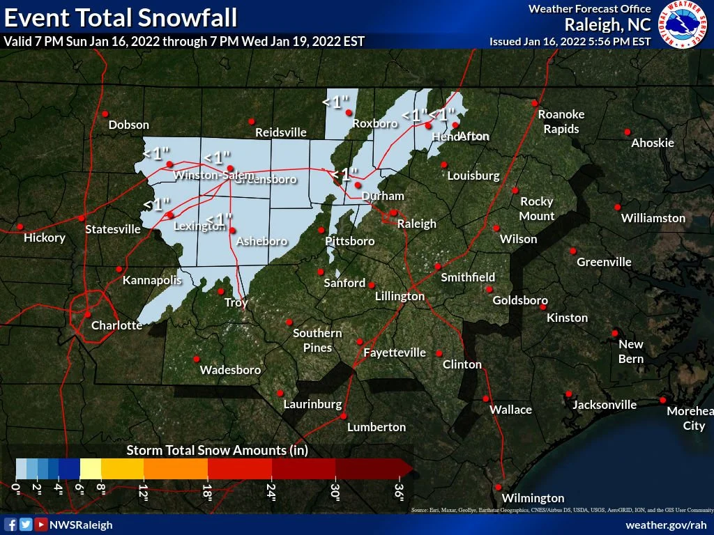National Weather Service update: Jan. 16th for Davidson County ...