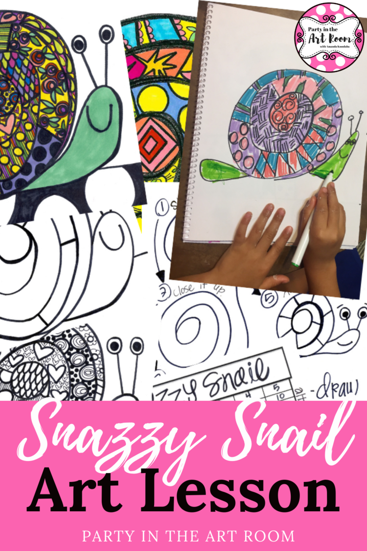How to Create a Snazzy Snail Spring Art Project — Party in the Art Room
