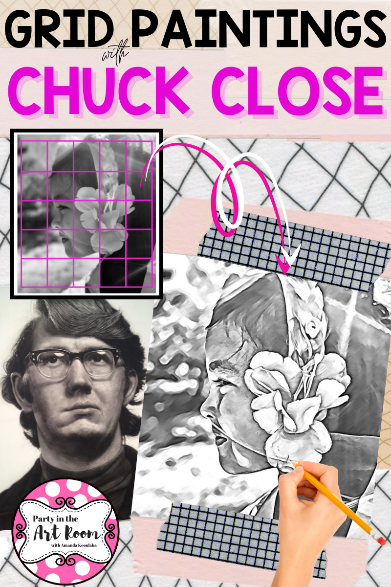 How to Use the Grid Drawing Method Like Chuck Close — Party in the Art Room