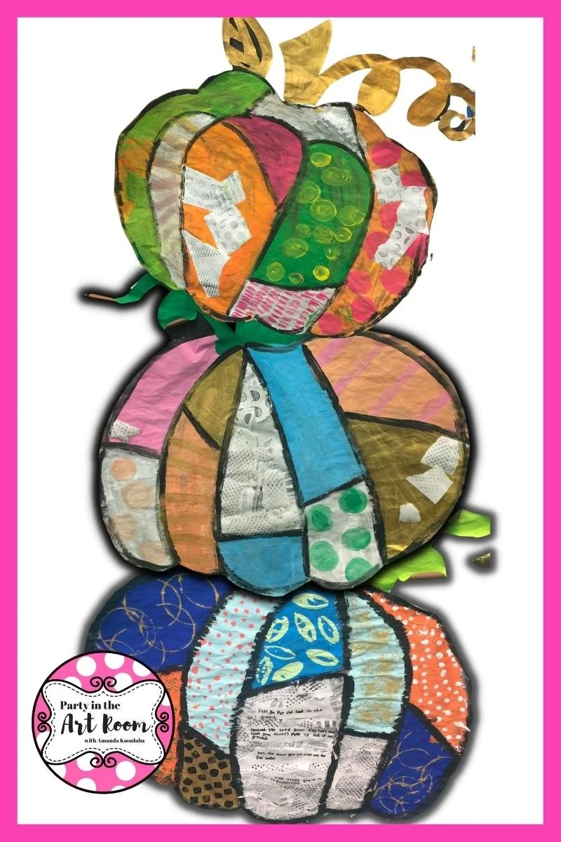 Pop Art Collaborative Pumpkin Art Project — Party in the Art Room