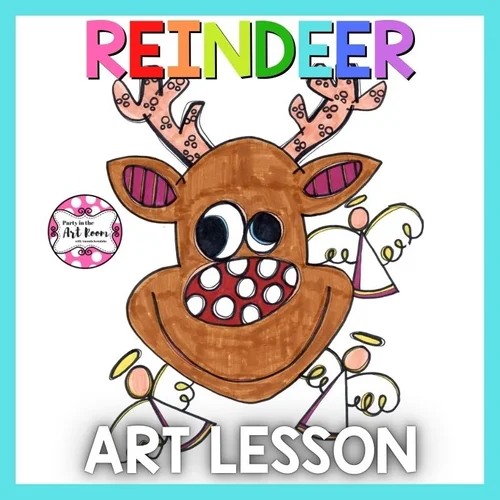How to Draw a Reindeer Art Lesson — Party in the Art Room