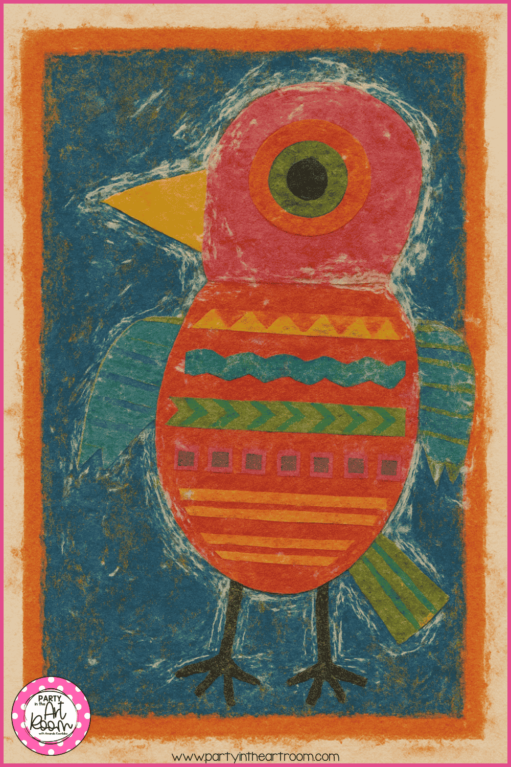Easy Bird Collage Art Project for Kids: Bright, Bold, and Full of ...