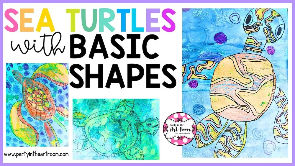 How to Create a Simple Sea Turtle Drawing | Easy Sea Turtle Drawing and ...