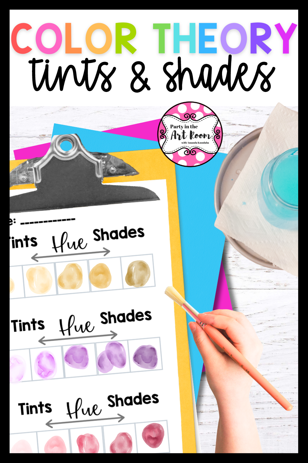 The Easy Way to Teach Tints and Shades to Kids (with FREE Worksheets ...