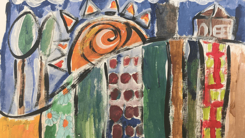 Contemporary Folk Art Painting for Kids — Party in the Art Room