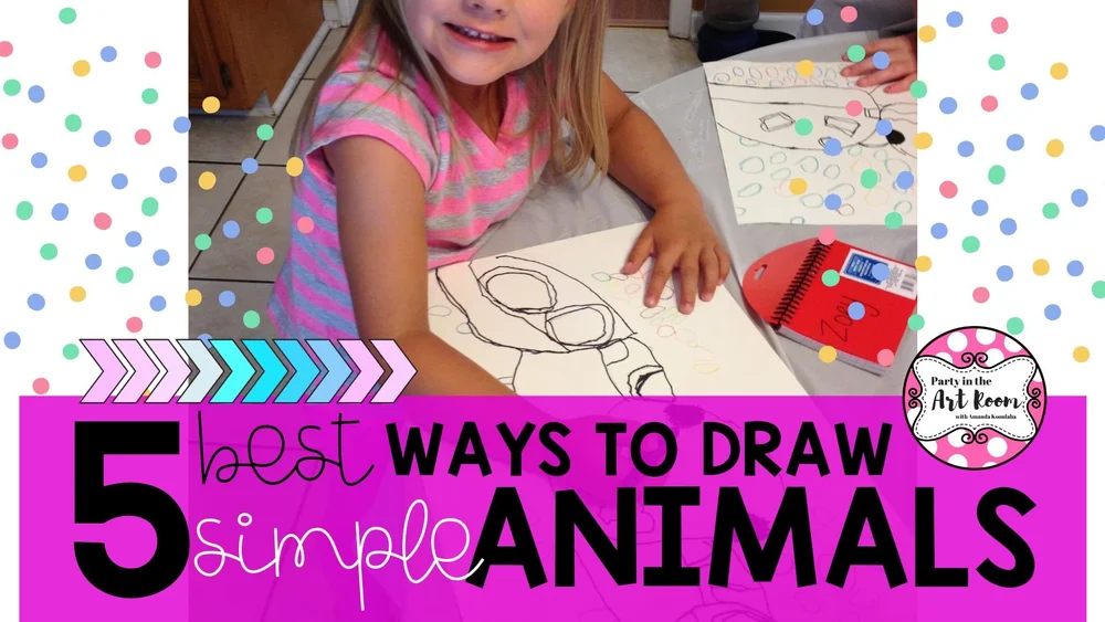 4 Easy Ways to Draw Animals for Kids | How to Draw Animals Easy — Party ...