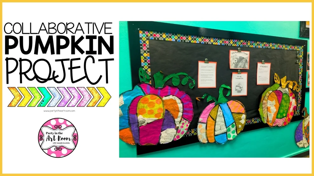 Pop Art Collaborative Pumpkin Art Project — Party in the Art Room