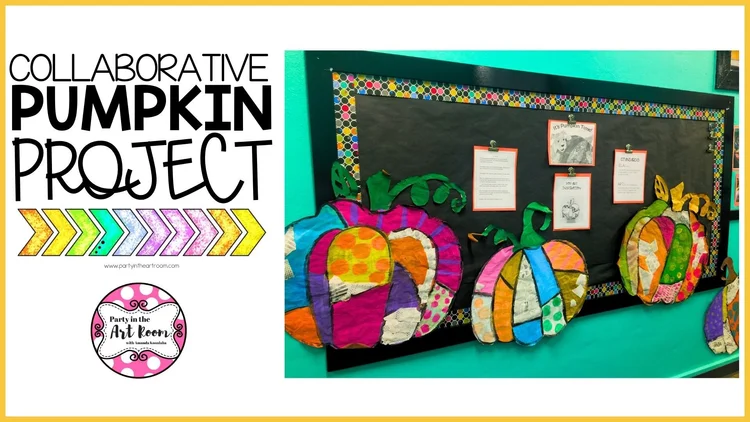 Pop Art Collaborative Pumpkin Art Project — Party in the Art Room