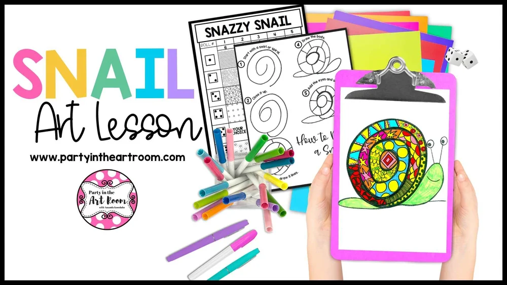 How To Create Your Best Silly Snail Art — Party in the Art Room
