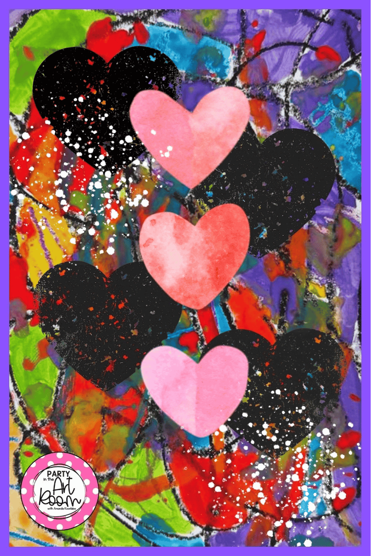 How to Make Sparkle Heart Art for Valentine's Day — Party in the Art Room