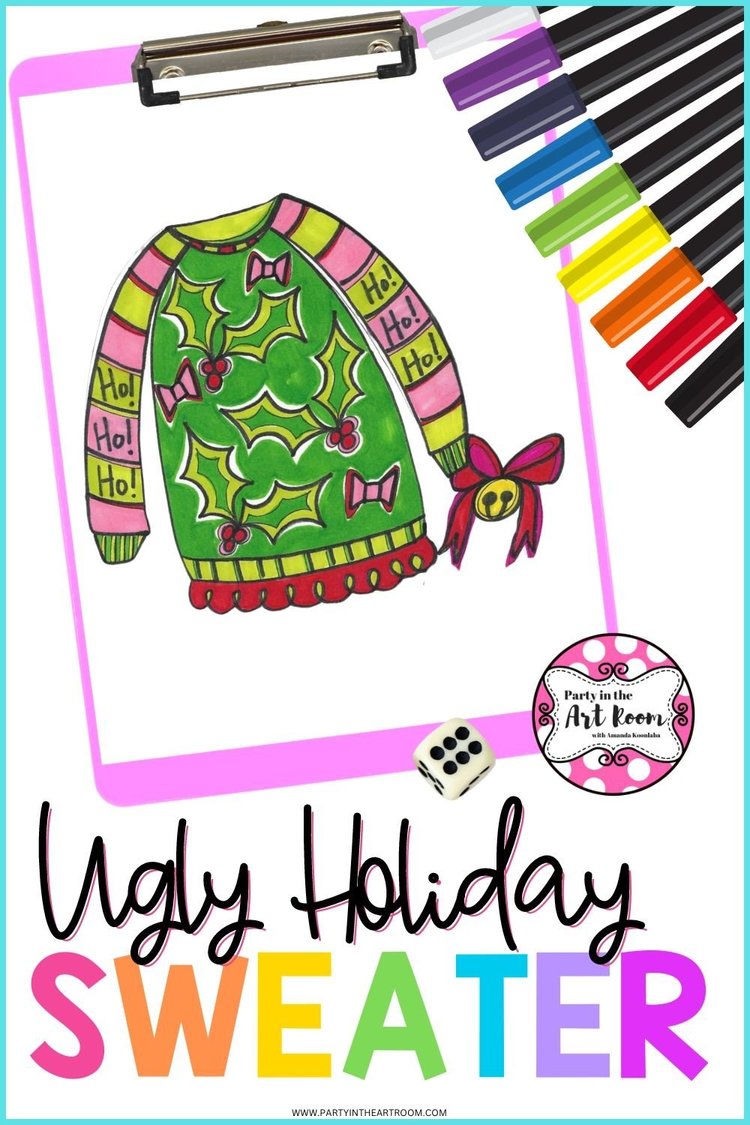 4 Best Holiday Elementary Art Projects from Party in the Art Room ...