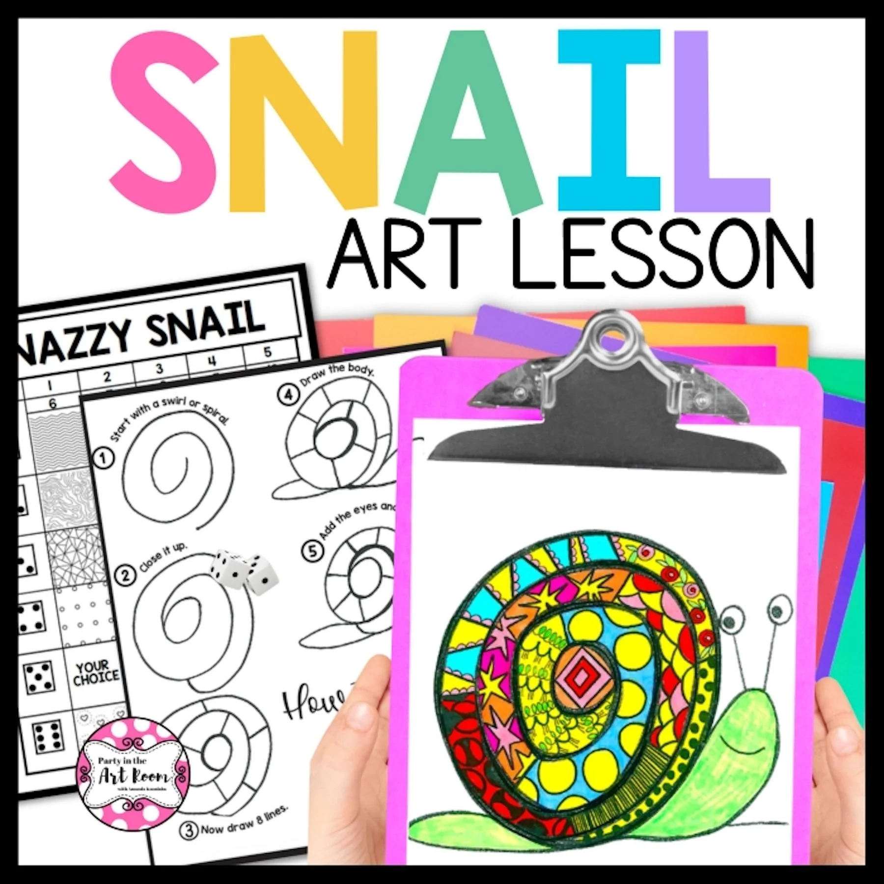 How To Create Your Best Silly Snail Art — Party in the Art Room