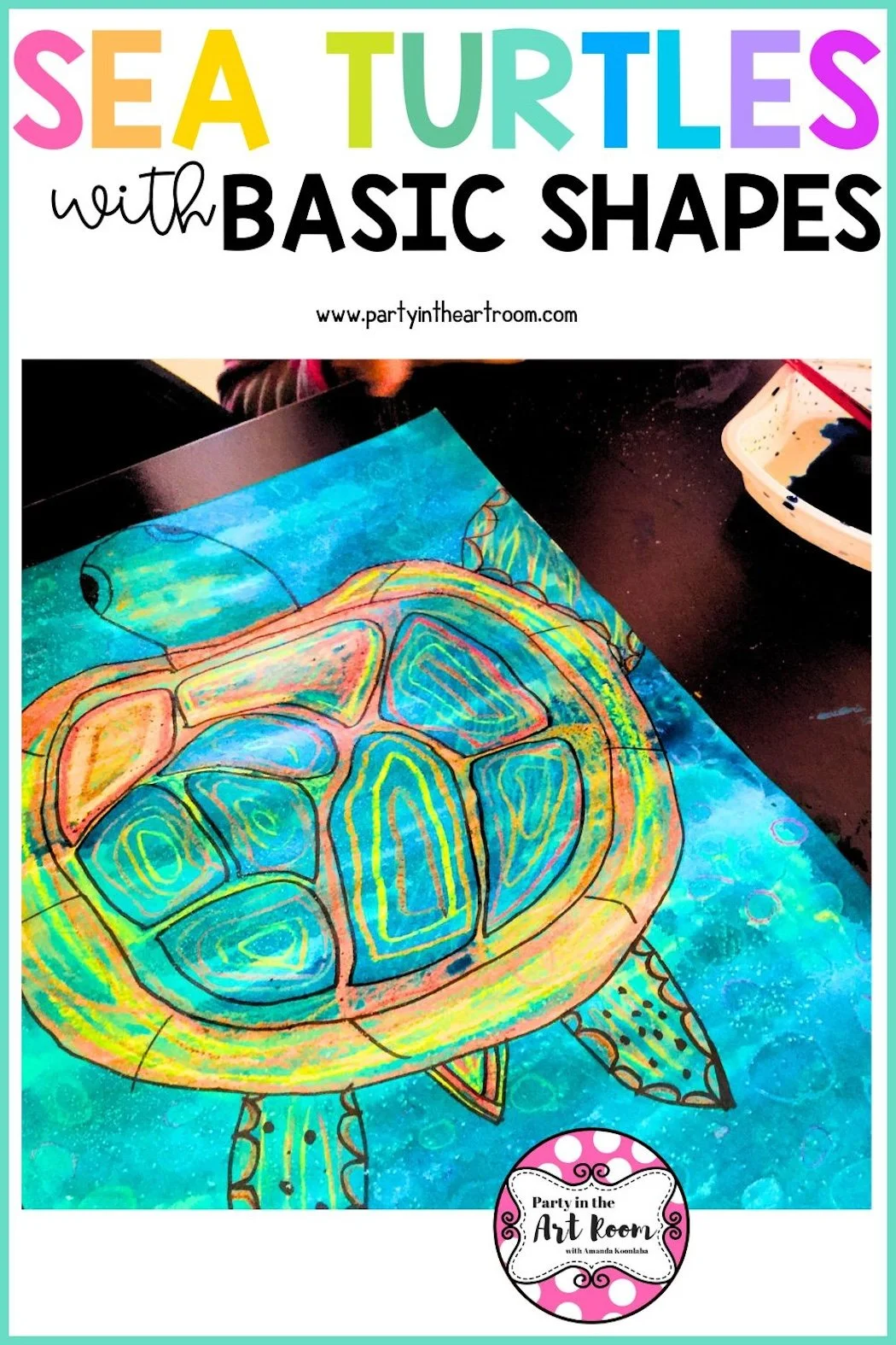 How to Create a Simple Sea Turtle Drawing | Easy Sea Turtle Drawing and ...