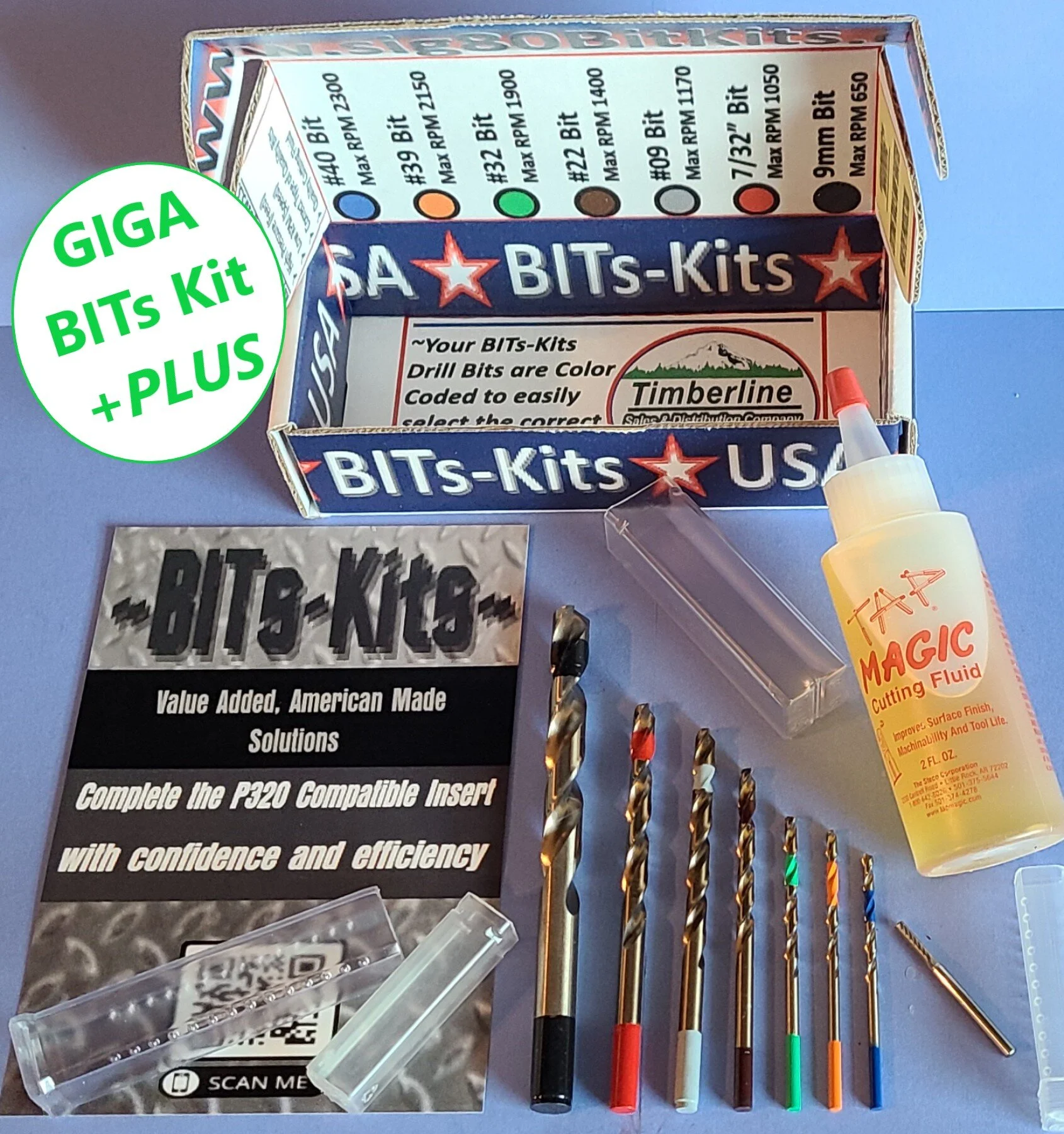 BITs-Kits P320 Compatible 80% MUP-1 Insert Drill Bit Sets - Finishing ...