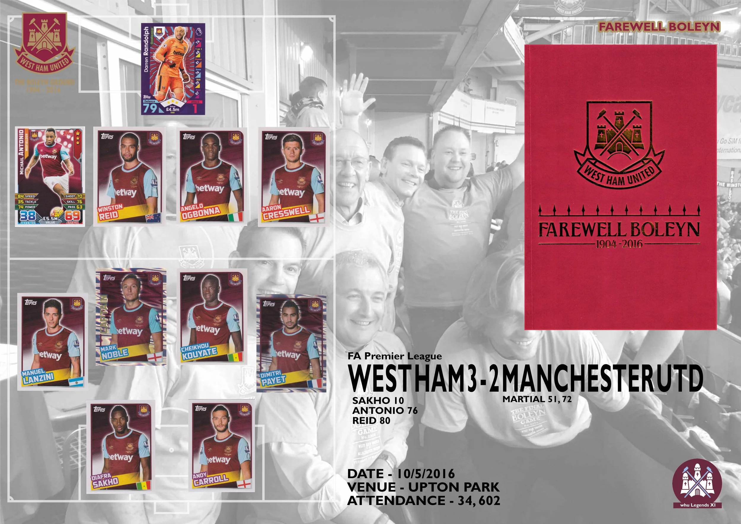 Matchday & Mascot — WHU Legends XI