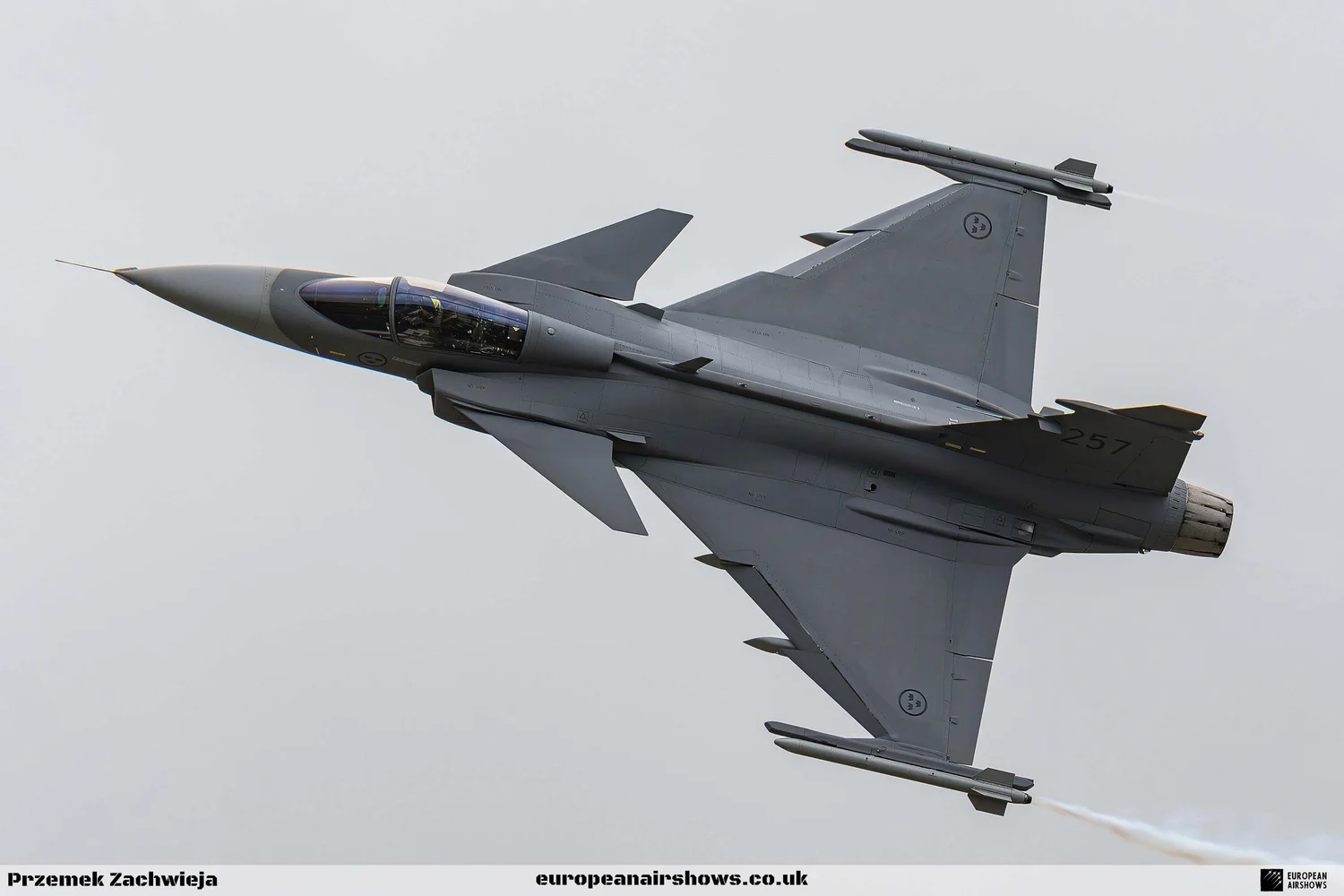 Swedish Air Force Gripen Solo Display — European Airshows