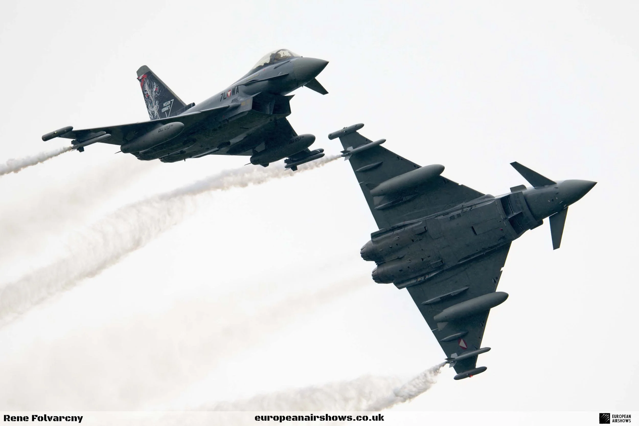 Austrian Air Force Eurofighter Display Team | Eurofighter Typhoon ...