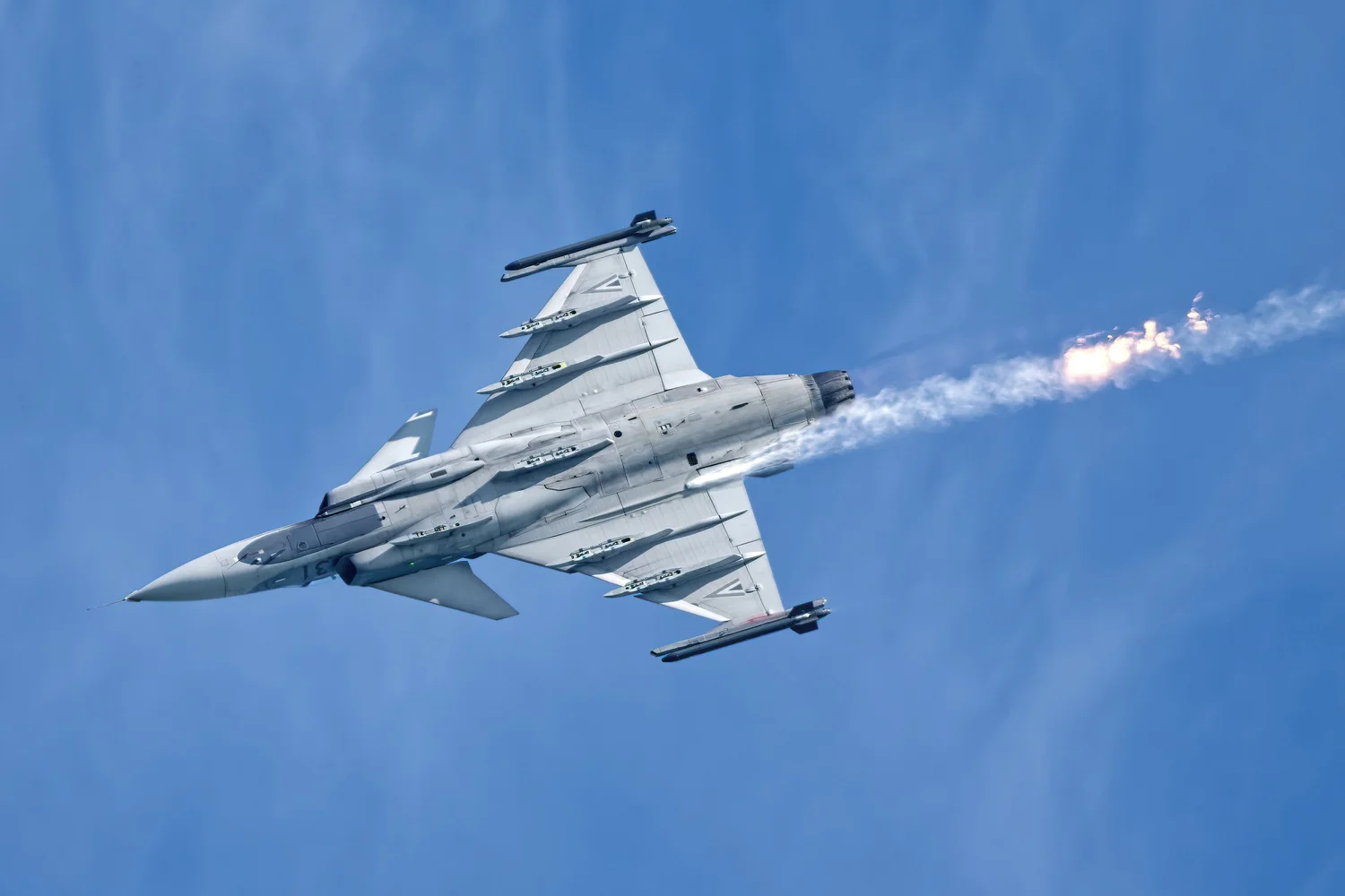 Hungarian Air Force Gripen Solo Display | Saab JAS 39C Gripen ...