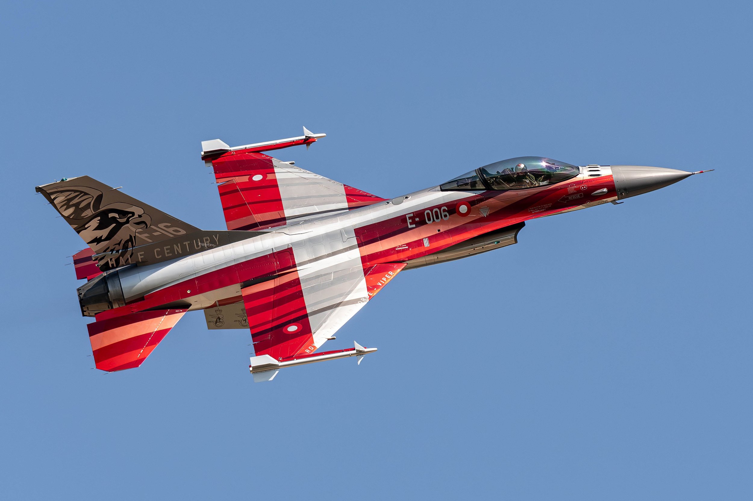 Royal Danish Air Force F-16 Solo Display | General Dynamics F-16 ...