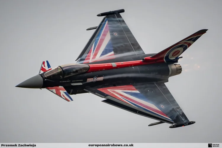 Farewell to Blackjack: RAF Typhoon Display Jet ZJ914 Concludes Its ...