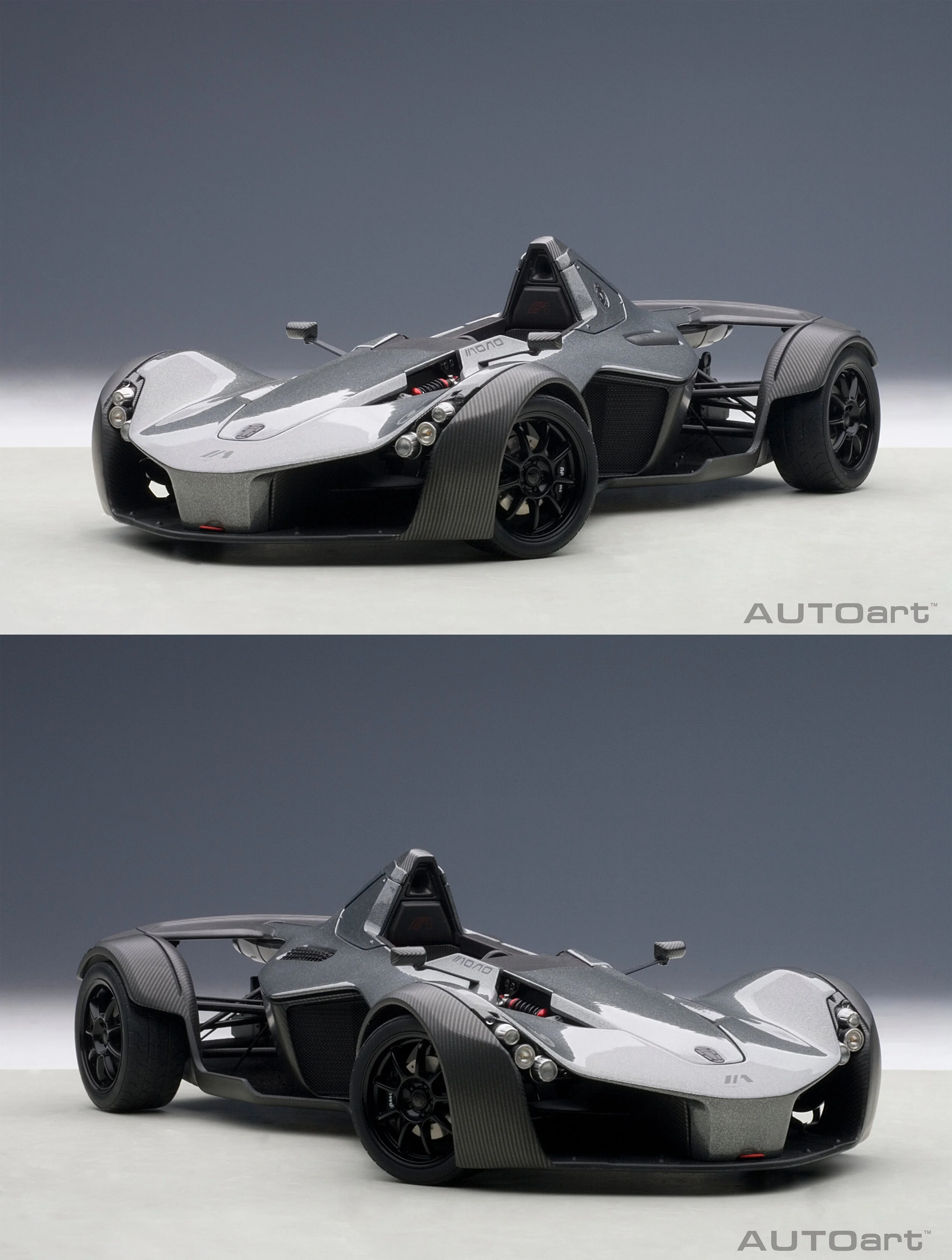 BAC Mono 1:18 - Metallic Grey — BAC