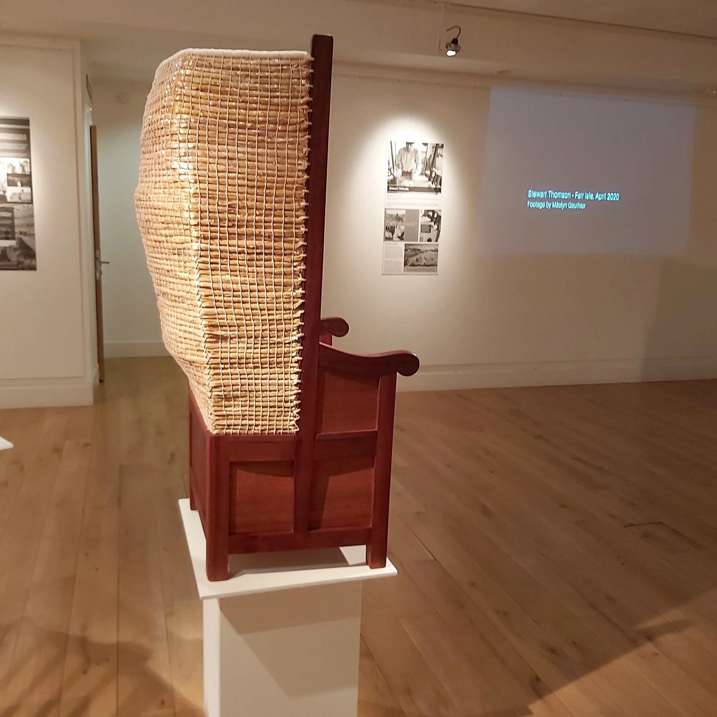 Traditional Fair Isle Strawback Chair — Eve Eunson