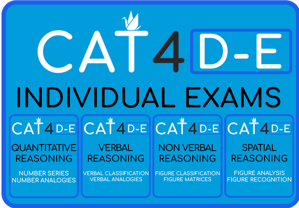 CAT4 Level D & E Practice Tests | Years 7–8 (Ages 10–13) — Ready Steady ...