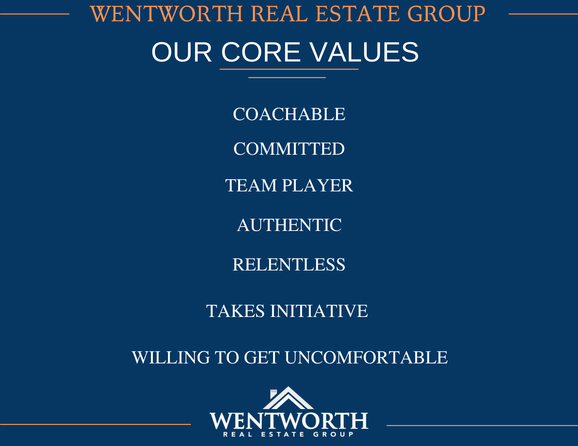 Our Core Values — Wentworth Real Estate Group