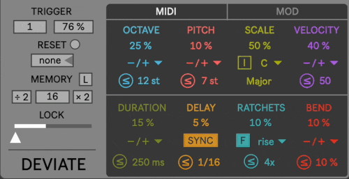 DEVIATE (Free Device) — Novel Music — Max for Live Devices