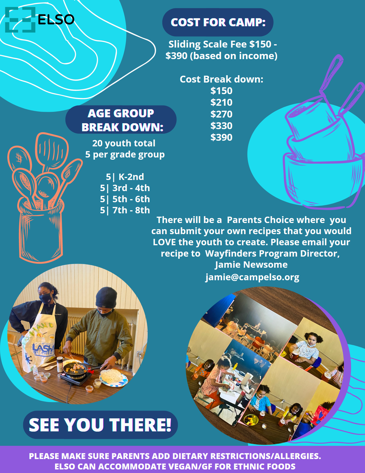 Wayfinders Spring Break Camp: Cultural Cooking — ELSO Inc., | Portland