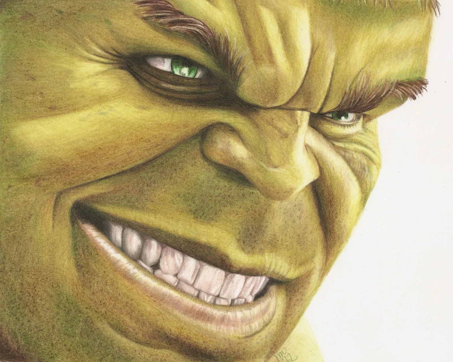 Hulk Face Drawing Pencil