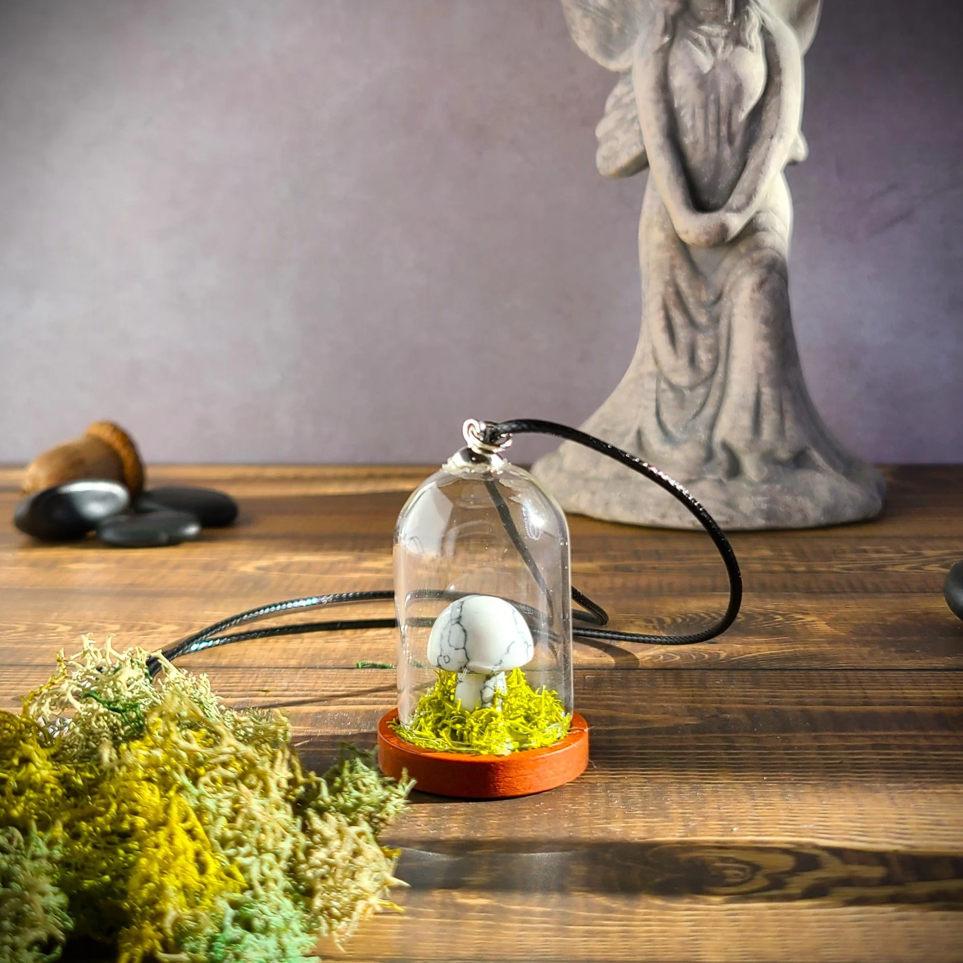 Dream Amethyst Mushroom Terrarium — JenUoneArt by Jen Monson