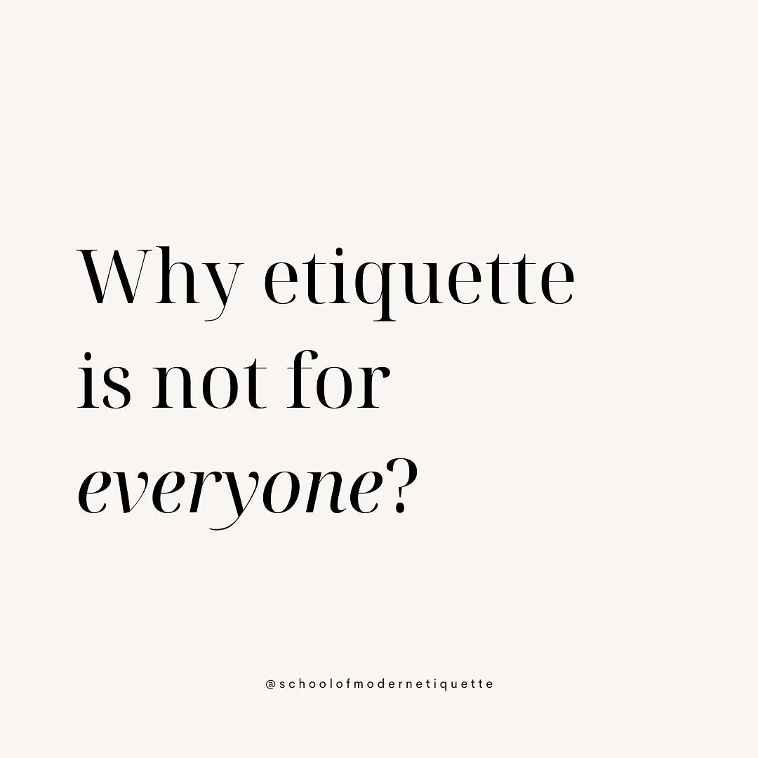 The School of Modern Etiquette | Etiquette Training For The Modern World
