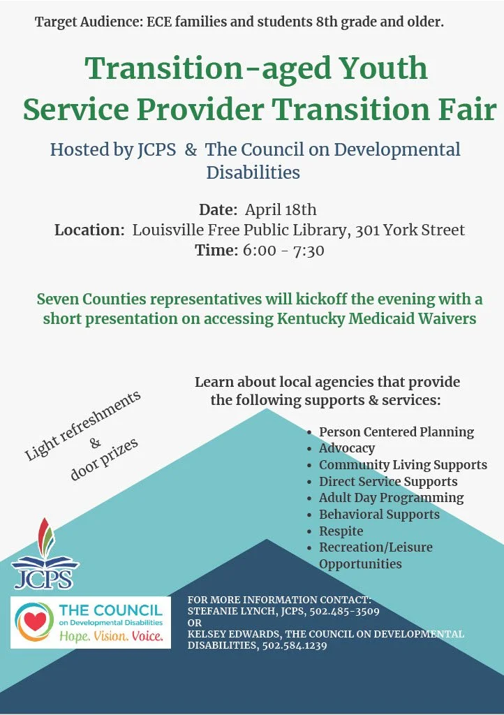 Transition Fair — Council on Developmental Disabilities